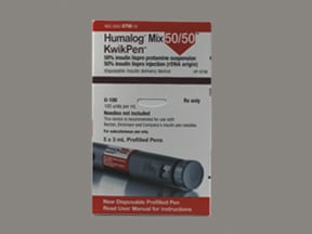 Humalog Mix 50-50 KwikPen U-100 Insulin Subcutaneous: Side Effects, Uses, Warnings - iMedix