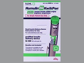 Humulin N NPH (Isophane) U-100 Insulin KwikPen Subcutaneous: Side Effects, Uses, Warnings - iMedix