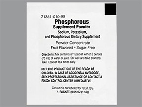 Phosphorous Supplement Oral: Side Effects, Uses, Warnings - iMedix